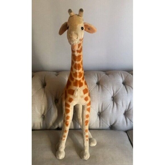 steiff | Toys | Rare Antique Adorable Steiff 29 Giraffe With Button ...